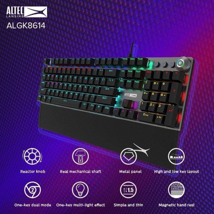 Jual Altec Lansing Keyboard Gaming Mechanical ALGK8614 | Shopee Indonesia