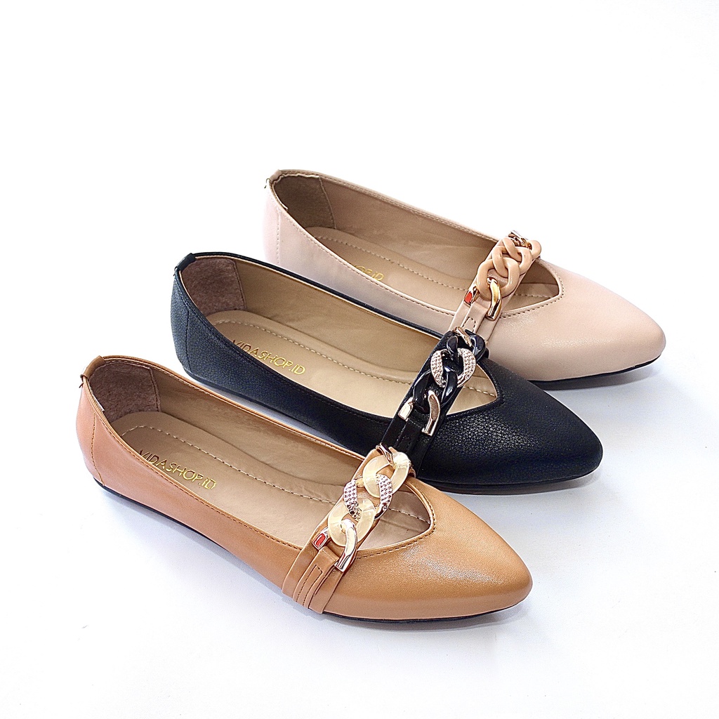 Jual FLAT SHOES WANITA FLATSHOES PEREMPUAN MURAH SEPATU KERJA WANITA ...