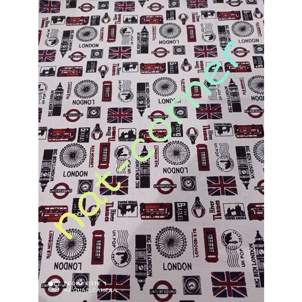 Jual kain kanvas meteran mobil london 50x150cm | Shopee Indonesia