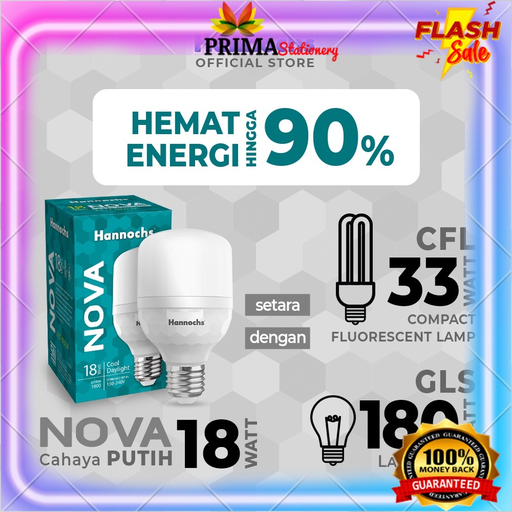 Jual ( PROMO !!! ) Hannochs Lampu LED Nova 18 Watt Cahaya Putih ...