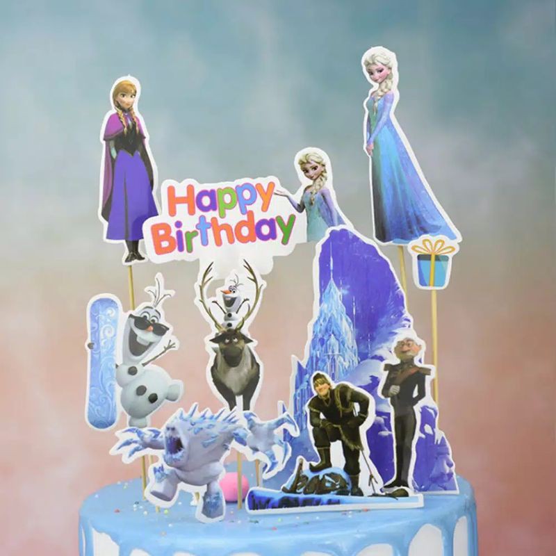 Jual Topper Happy Birthday Frozen Elsa Anna ~ Topper Happy Birthday ...