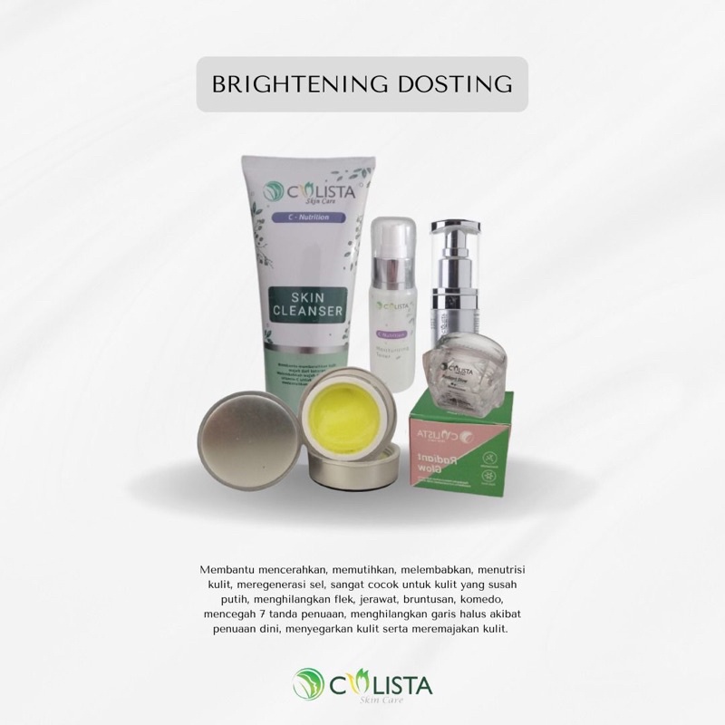 Jual paket brightening dosting colista skincare (hasil lebih cepat ...