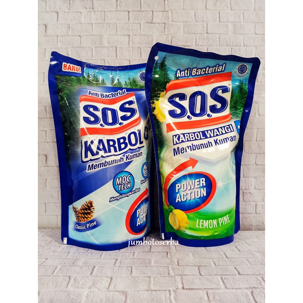 Jual S.O.S Karbol 750ml/Peralatan Kamar Mandi/Karbol Wangi/Kebersihan ...