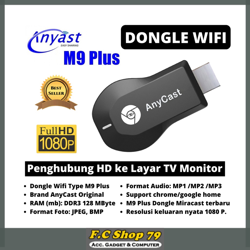 Jual HARGA PROMO!! HDMI Dongle Anycast M9 Plus Alat Untuk Menghubungkan ...