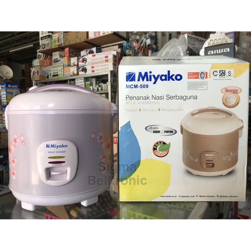 Jual Magic com Miyako 1,8liter MCM-509 / 509TS. rice cooker 3in1 Masak ...