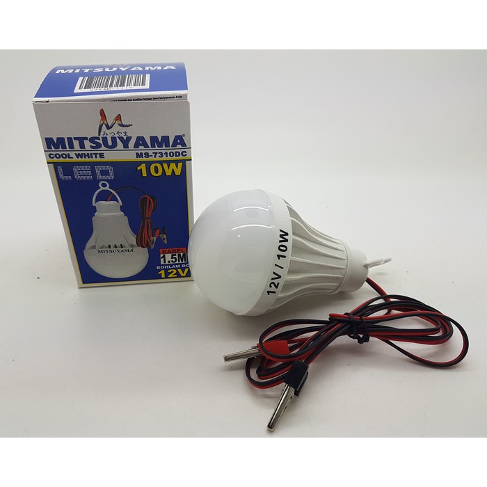 Jual Lampu Led Dc 12V Mitsuyama 10W - Model Lansung Jepit Ke Baterai ...