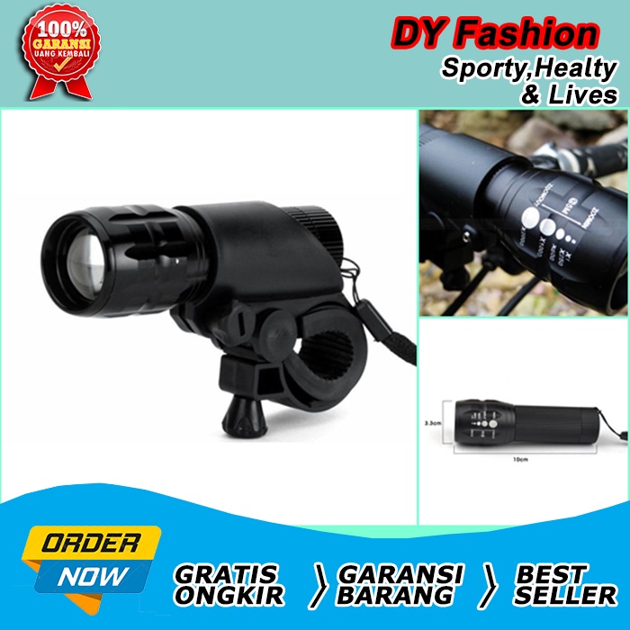 Jual Lampu senter Mini LED Lumens MN850 kecil Baterai Sepeda motor ...