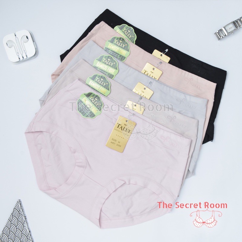 Jual TALLY CD CELANA DALAM 3088 JUMBO | SIZE M - XXL I KATUN BAMBOO | HIGH WAIST / MAXI / JUMBO ...