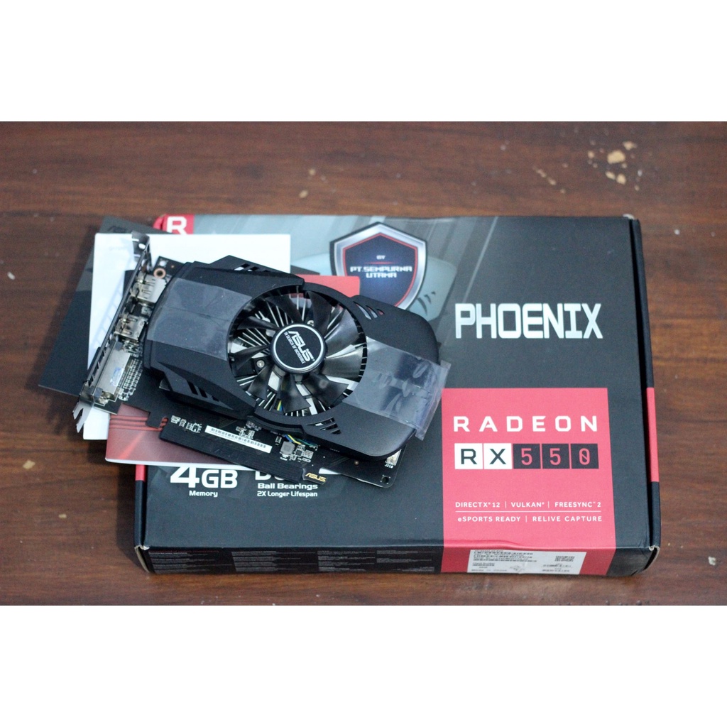 Jual Asus Phoenix Radeon RX 550 4GB DDR5 | Shopee Indonesia
