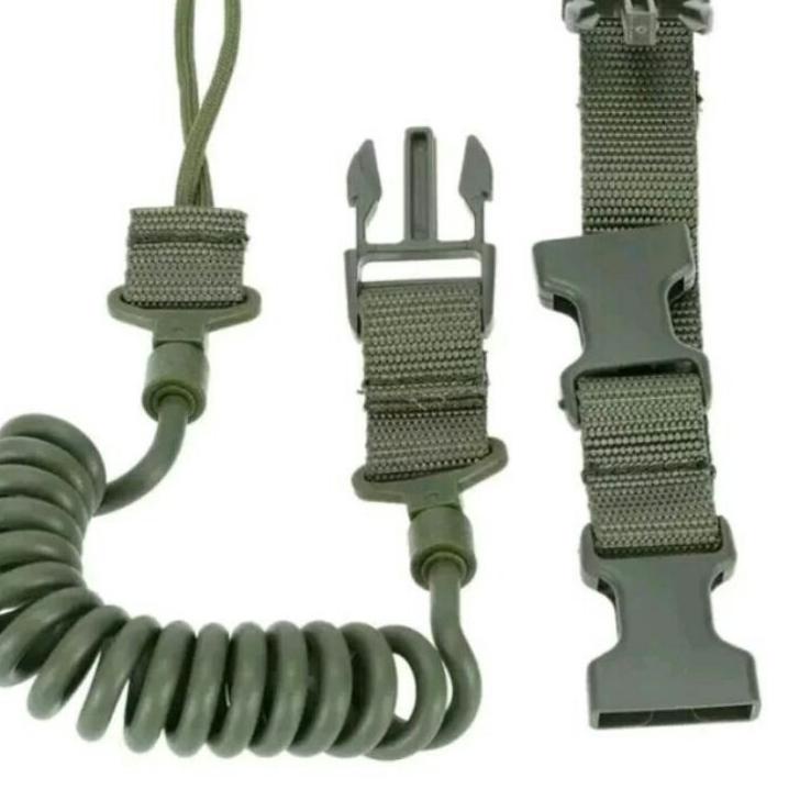 Jual Oke Price.. Tali seling pistol tactical lanyard spring belt ...