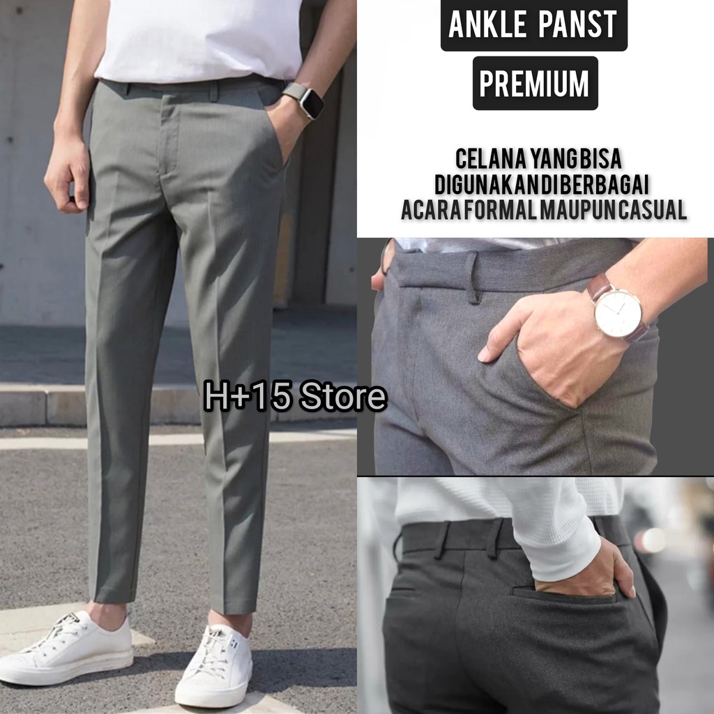 Jual Celana Ankle Pants Celana Casual Celana Formal Celana Bahan Kerja Kantor Celana Panjang ...