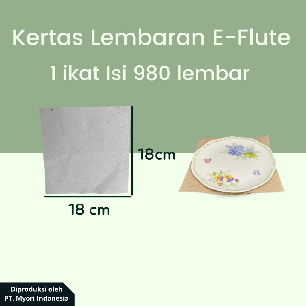 Jual (Uk.18x18 cm) Kertas Fluting Corrugated | Pelindung Barang Pecah ...