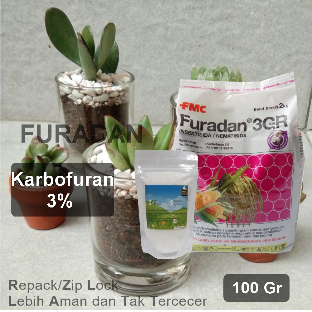 Jual Furadan 100 Gram Pengendali Hama Uret Tanah Repack | Shopee Indonesia