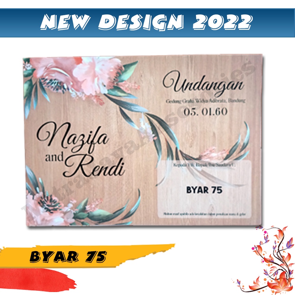 Jual Blangko Undangan Pernikahan Byar 75 NEW DESAIN | Shopee Indonesia