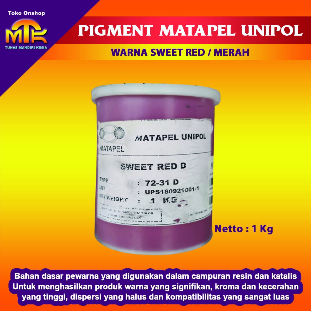 Jual PIGMENT WARNA SWEET RED / MERAH Pewarna Produk Industri Untuk ...
