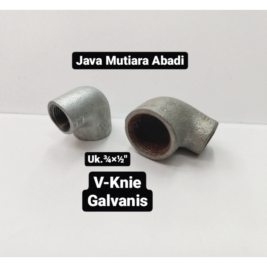 Jual Reducer elbow Besi d.3/4 x 1/2'' drat BSPT (G)/Vlok knie Galvanis ...
