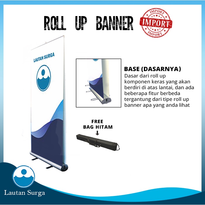 Jual Stand Banner Roll Up Banner Stand Banner Plus Cetak Banner (Wisuda ...