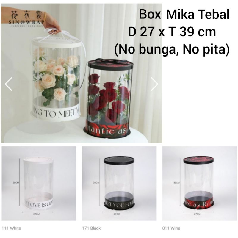 Jual Box mika kue/Box Cake Korea / Kotak kue ulang tahun / Silinder box ...