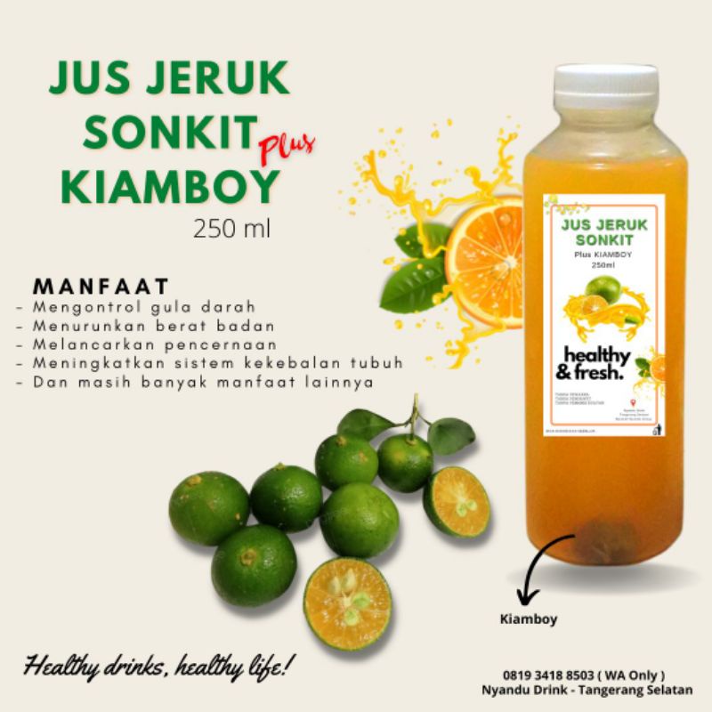 Jual Minuman jeruk sonkit kiamboy | Minuman jeruk kunci | Jus jeruk ...