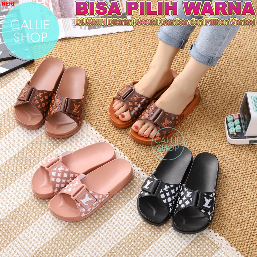 Jual Sandal Wanita Selop Jelly Elegan New 420-L | Shopee Indonesia