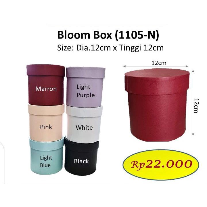 Jual Bloom box d12 flower box kotak bunga barang florist 1105-N ...