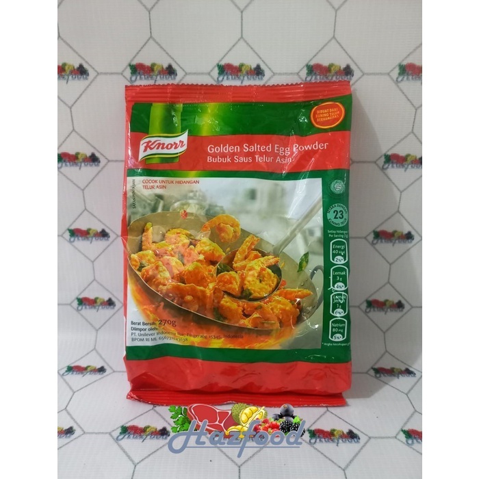 Jual KNORR Golden Salted Egg Powder / Bubuk Kuning Telur Asin 270 GRAM ...