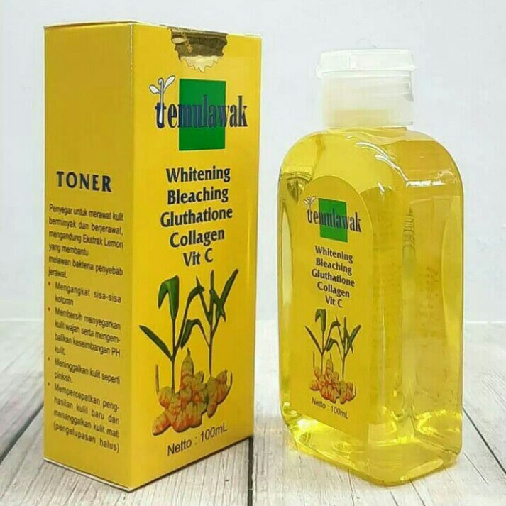 Jual [ PERPC ] TONER TEMULAWAK WHITENING,BLEACHING,GLUTHATLONE COLLAGEN ...