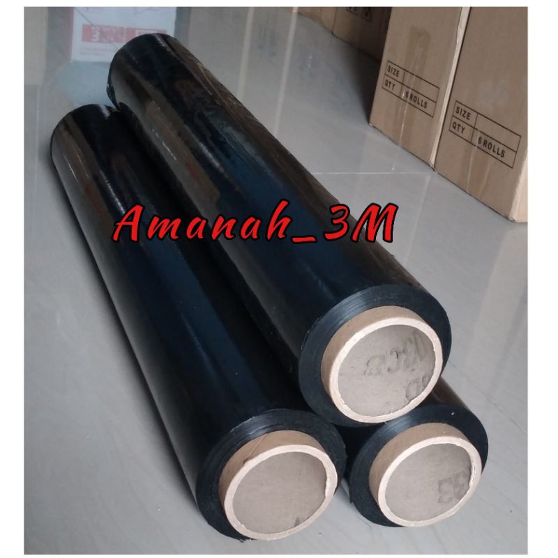 Jual PLASTIK WRAPPING HITAM LEBAR 50 CM / STRETCH FILM | Shopee Indonesia