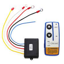Jual Promo! 12V Electric Winch Wireless Remote Control System Switch ...