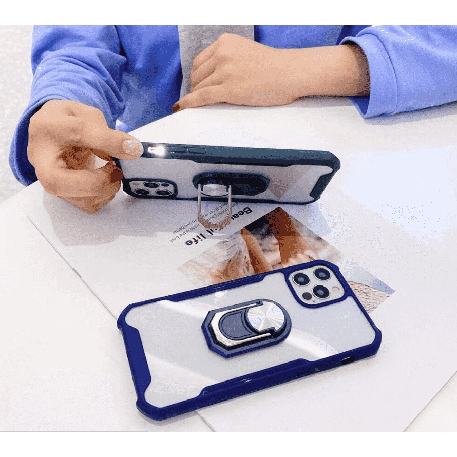 Jual Infinix Note 7 / Infinix Note 8 Case Standing I-RING Bumper ...