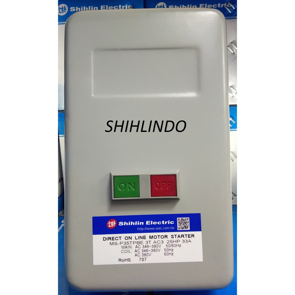 Jual DOL Starter / Magnetic Switch MS-P35TPBE 28A Shihlin 220V / 380V ...