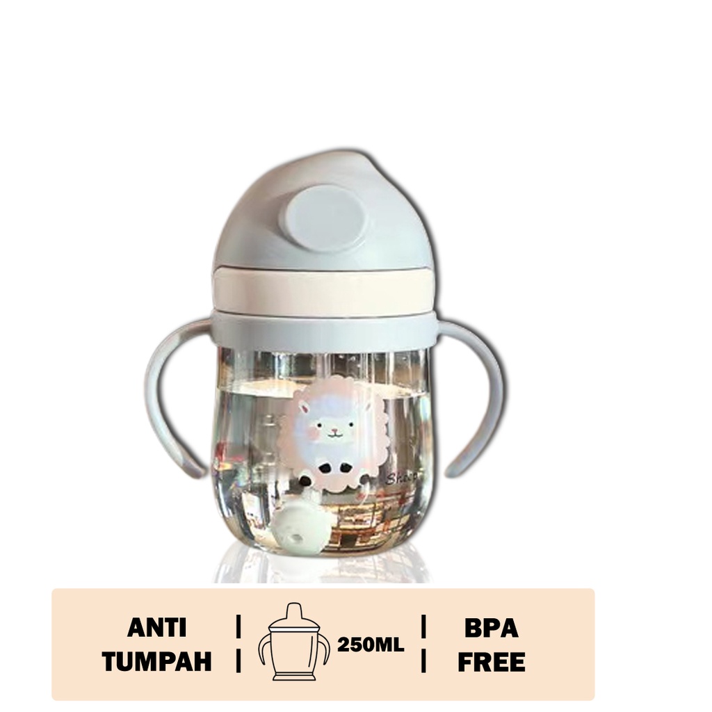 Jual Yoppo Baby Sippy Cup / Botol Minum Bayi / Baby Training Bottle / Botol Minum Anak 250ml ...