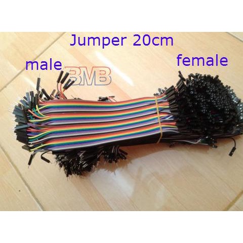 Jual Kabel Jumper Male - Female 20Cm Breadboard Arduino Dupont ...
