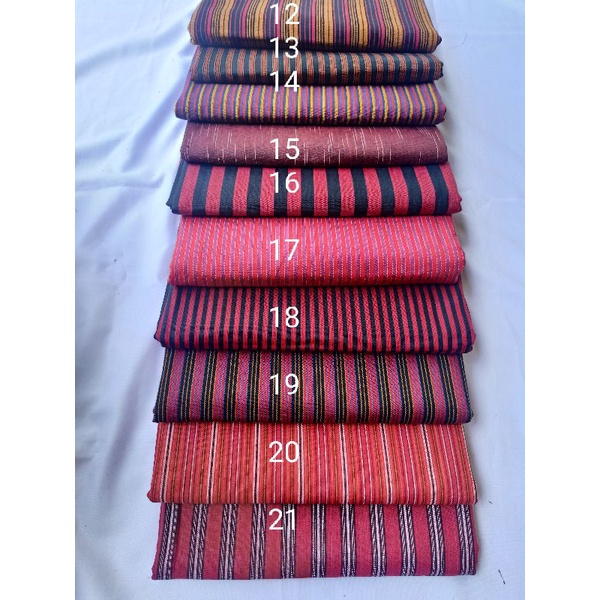 Jual Kain Surjan / Kain Tenun Lurik / Kain Lurik Warna Merah ATBM ...