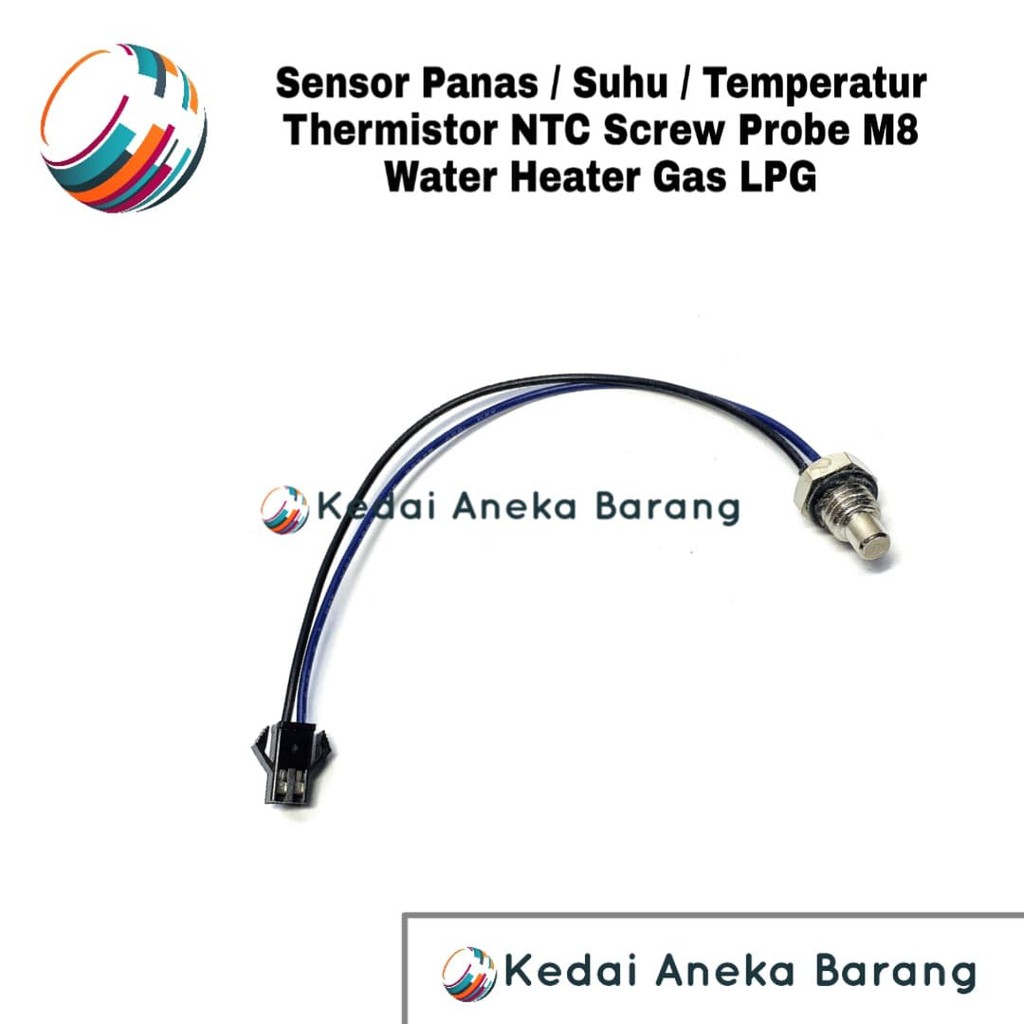 Jual Sensor Panas Suhu Temperatur Temperature Thermistor NTC Water ...