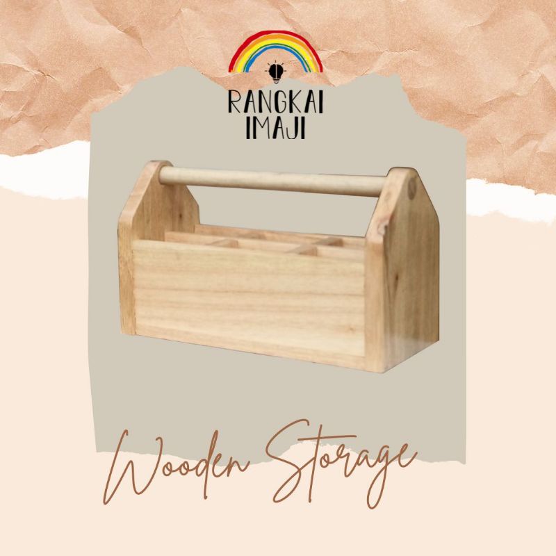 Jual WOODEN STORAGE - RANGKAI IMAJI | Shopee Indonesia
