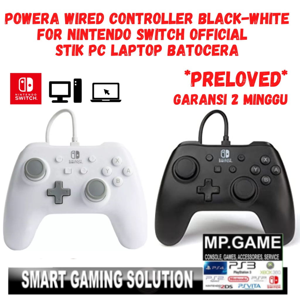Jual PowerA Wired Stik Controller Black HITAM for Nintendo Switch PC ...