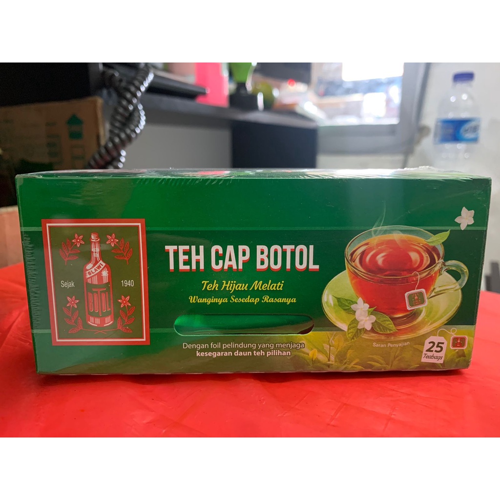 Jual Teh Cap Botol Teh Hijau Melati 50 G | Shopee Indonesia