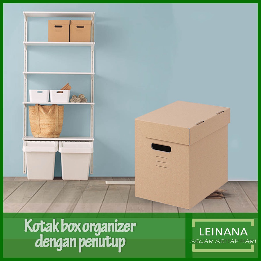 Jual Kotak box PAPPISorganizer dengan penutup / kotak penyimpanan / box ...