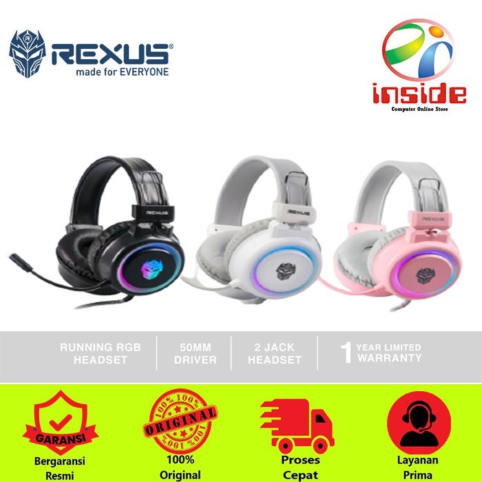 Jual Rexus Headset Gaming Vonix F30 | Shopee Indonesia