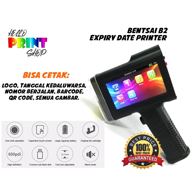 Jual BENTSAI B2 EXPIRY DATE HANDHELD PORTABLE INDUSTRIAL INKJET PRINTER | Shopee Indonesia