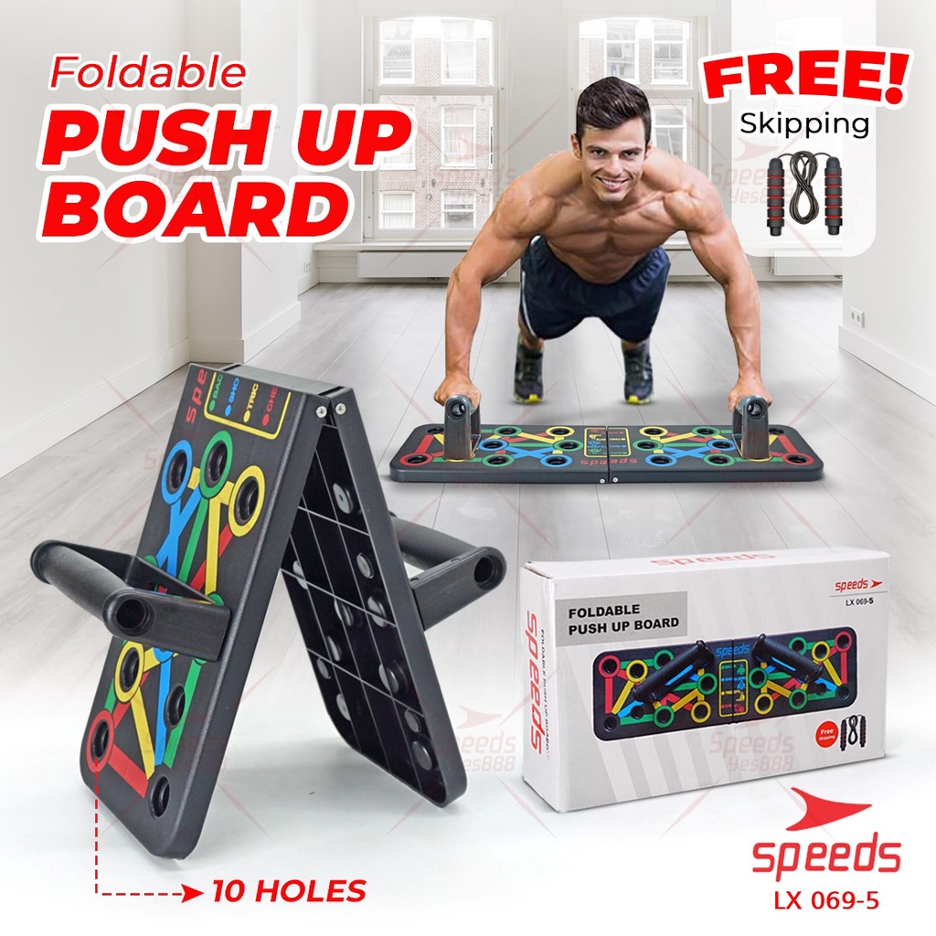 Jual SPEEDS Papan Push Up Lipat Foldable Push Up Board Portabel 10 ...