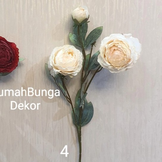 Jual Bunga Artificial Peony Mutan MK ( Ada 6 Warna ) | Shopee Indonesia