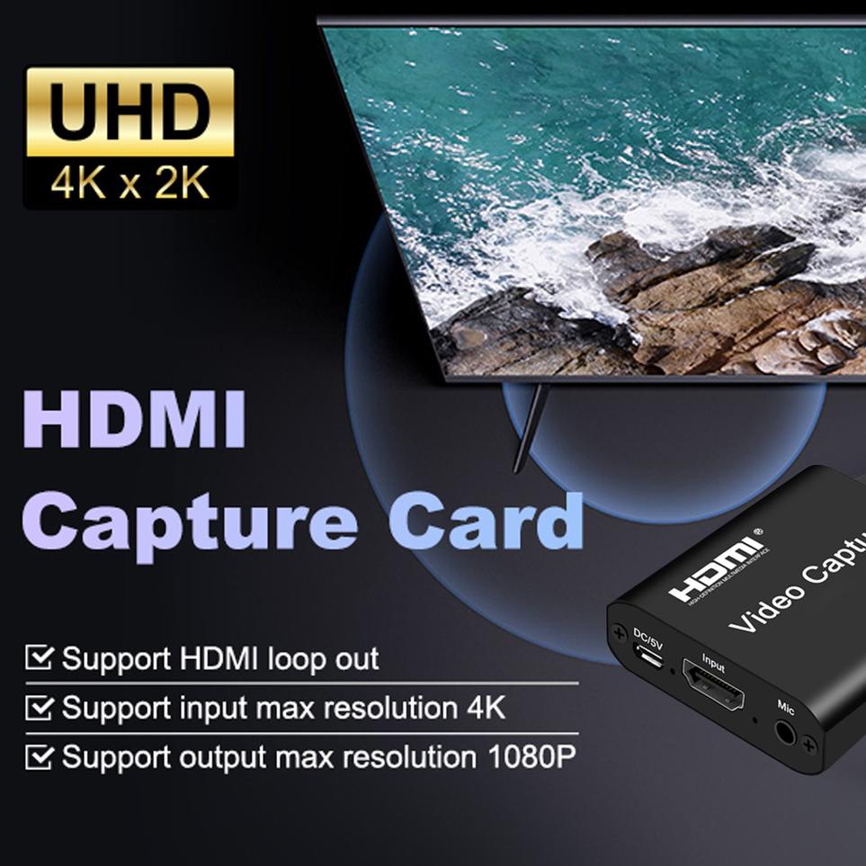 Jual [CS8] Video Capture Card Hdmi Dengan Loop Usb 2.0 1080P 60FPS ...