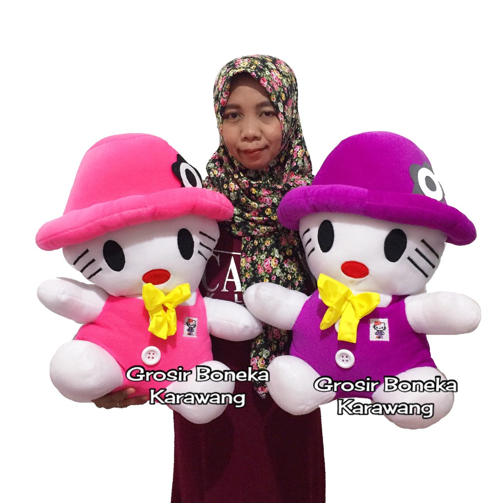 Jual Boneka Hello Kitty Topi Ukuran Besar Harga Satuan Bahan Halus ...