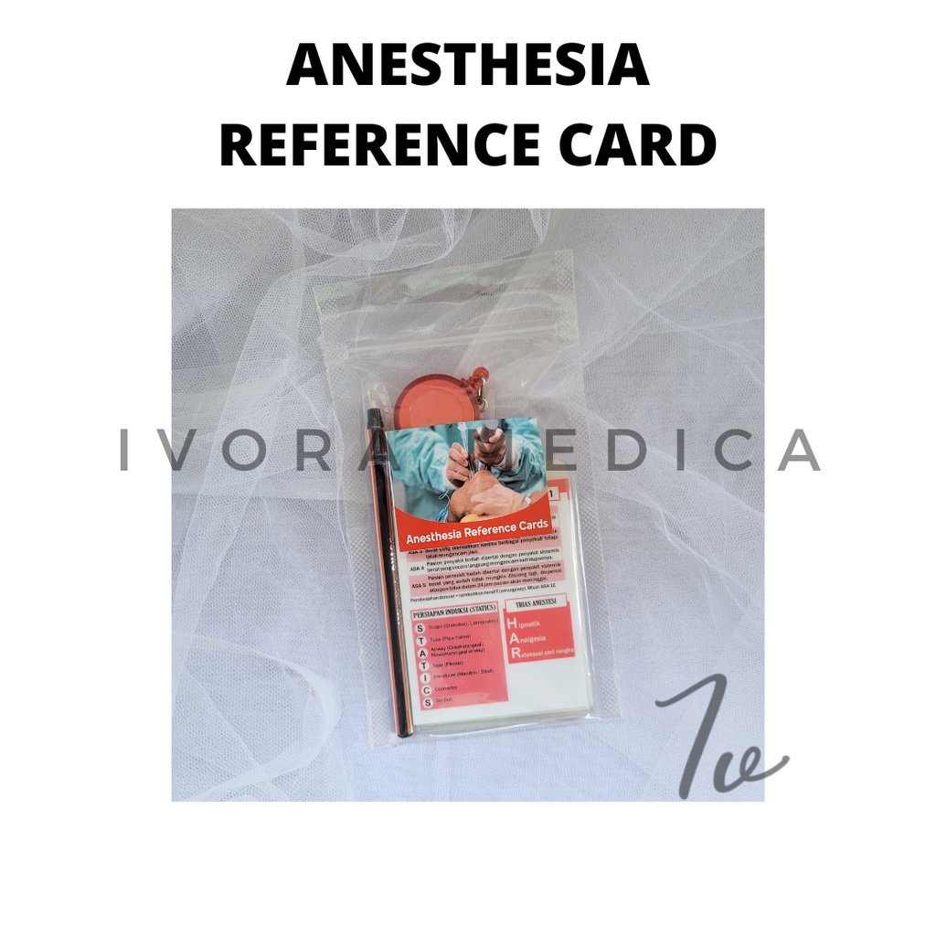 Jual Medical Mini Cards | Anesthesia Reference Card | Shopee Indonesia