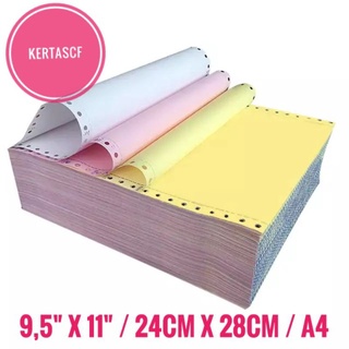 Jual KertasCF kertas continuous form 3 Ply ukuran 9,5" x 11"/24cm x ...