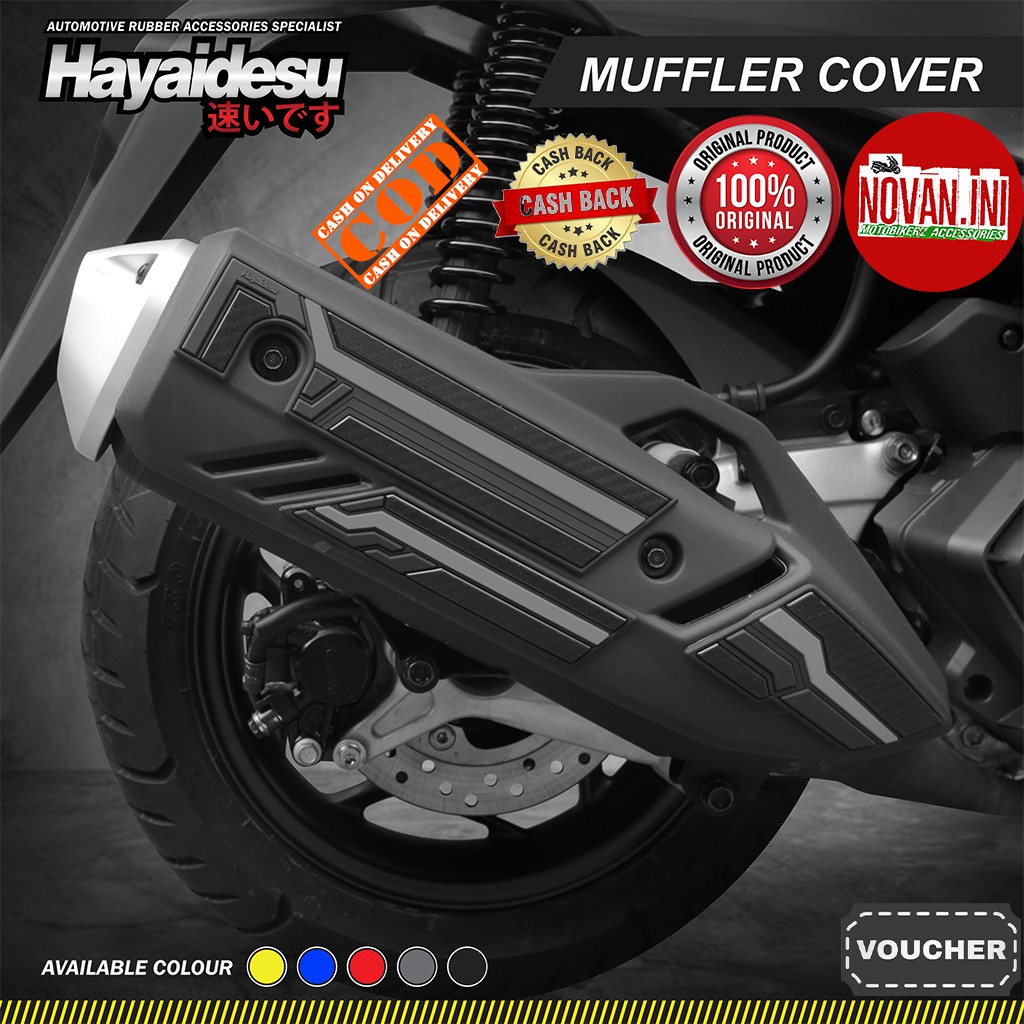 Jual HONDA PCX 160 Body Protector MUFFLER KNALPOT Cover-HAYAIDESU | Shopee Indonesia