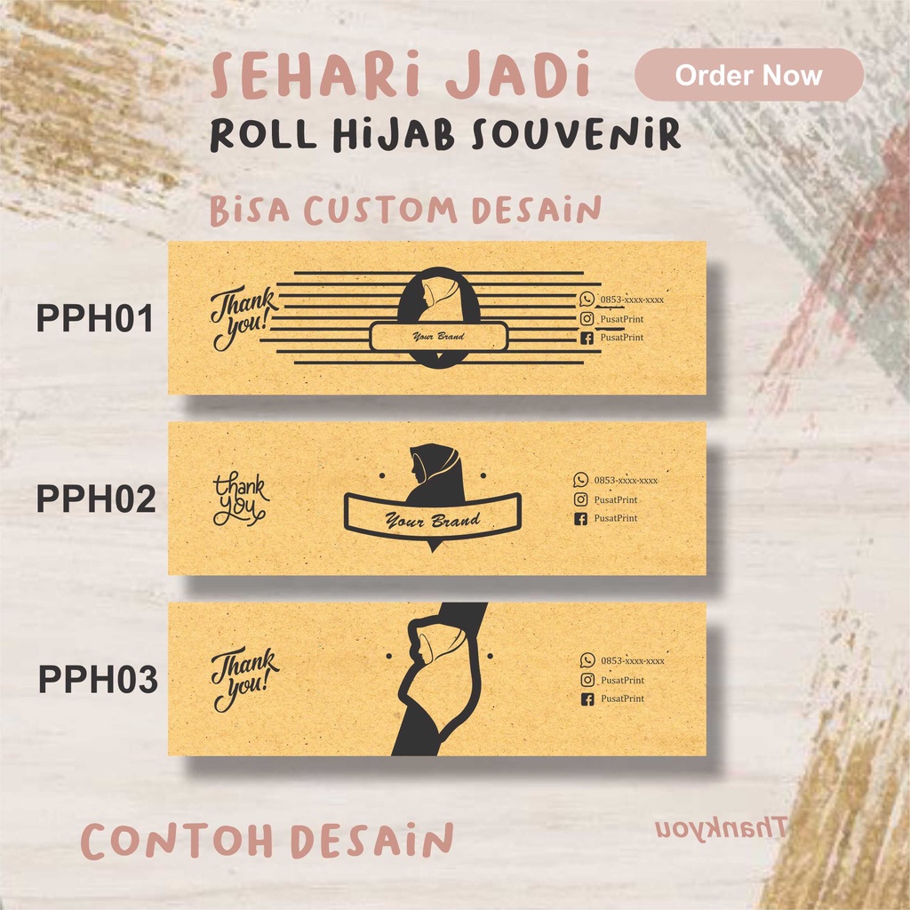 Jual ROLL HIJAB, ROLL LABEL HIJAB, LABEL HIJAB, ROLL LABEL HIJAB KEREN ...
