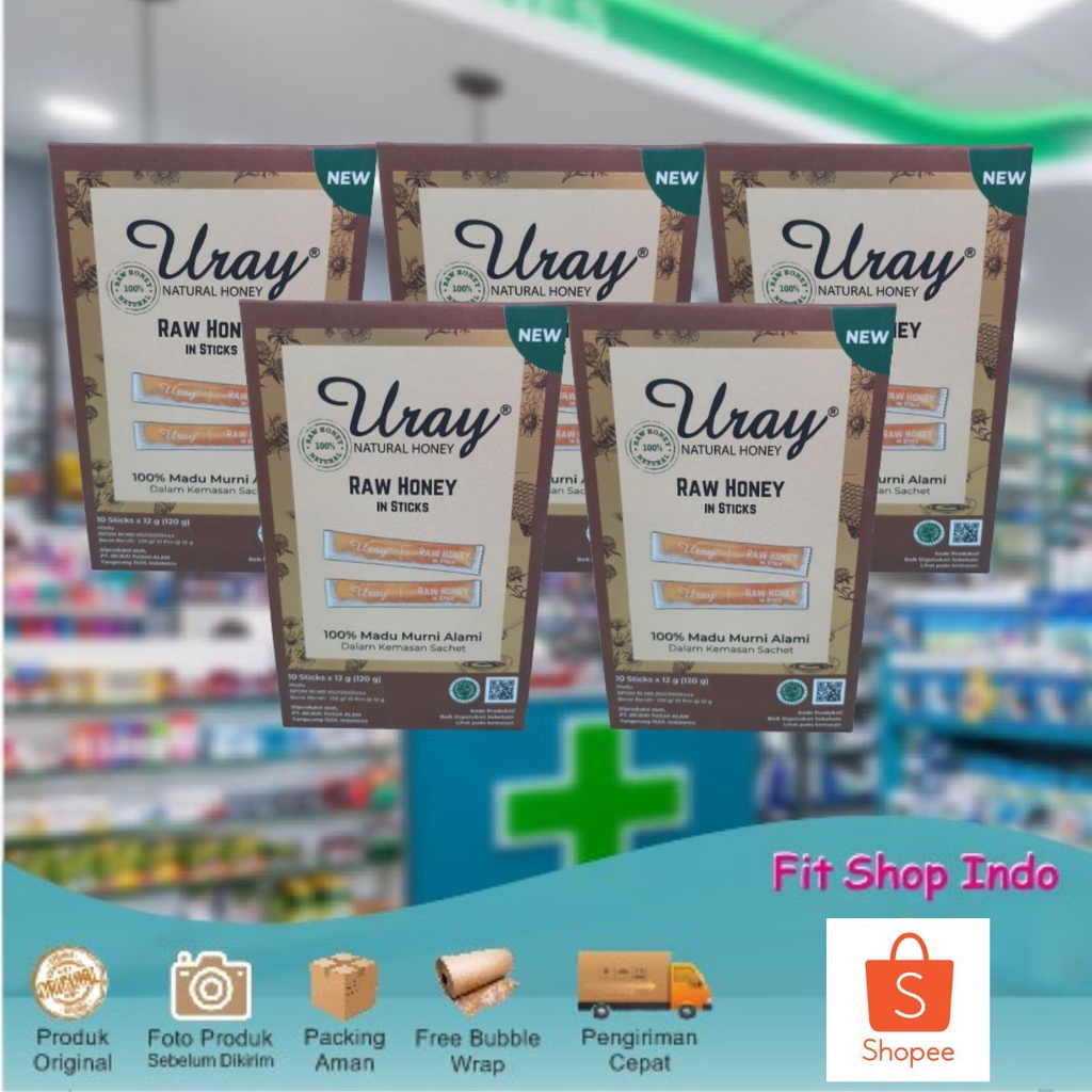 Jual Madu Uray Raw Honey In Sticks Isi 10 pcs | Shopee Indonesia